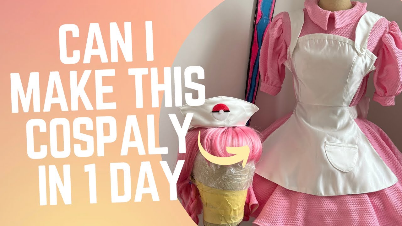 I tried making an entire cosplay in 1 day! ~ make a nurse joy cosplay ...