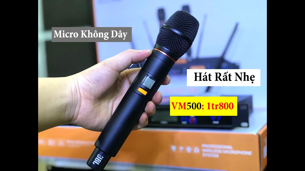 Micro Không Dây "Giá Rẻ" VM500: 1tr800 ( Tiếng Rất Sáng, Đáng Chơi ) - YouTube