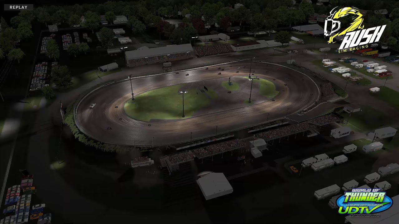 Rush Sim Racing Midget Super League at Fairbury - YouTube