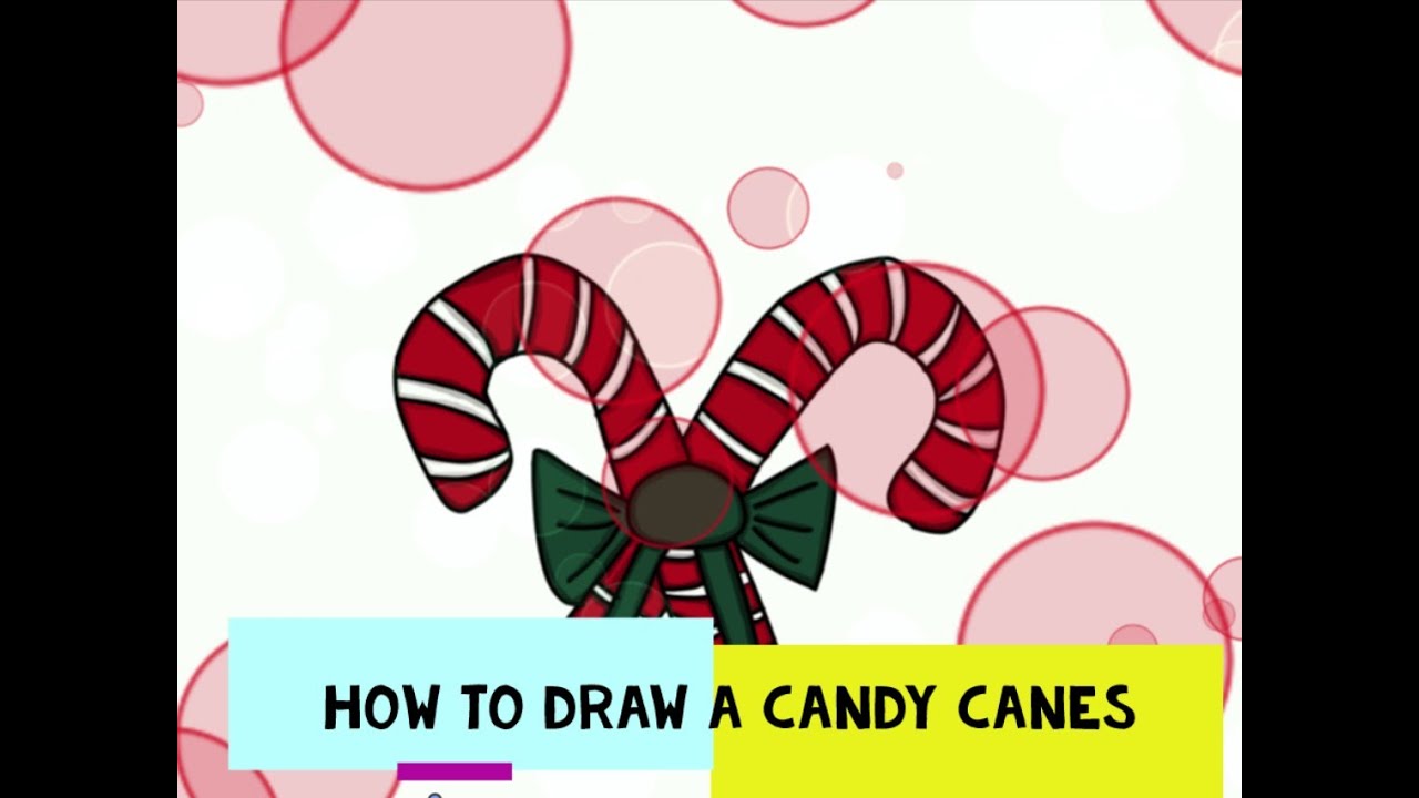 How to draw candy canes 🍭 Full Tutorial - YouTube