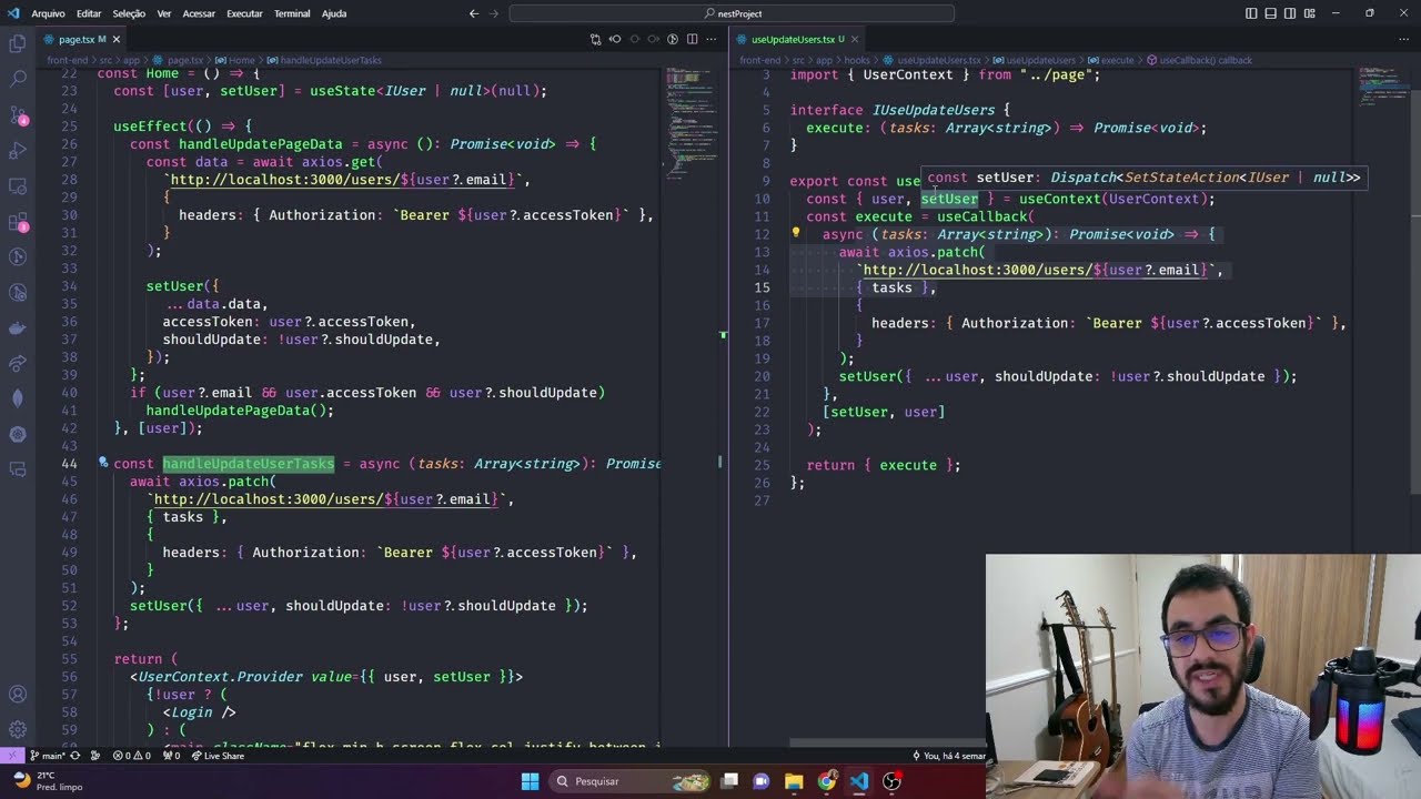Benefícios dos React Hooks e como criar o seu - YouTube