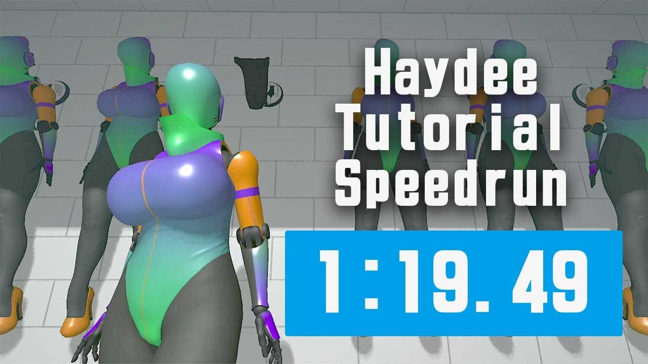 【Former WR】Haydee Tutorial% Speedrun 1:19.49 (IGT 1:11)＋Reaction - YouTube