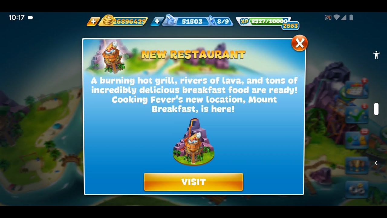 Cooking Fever - Mount Breakfast introduction - YouTube