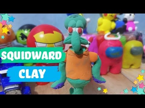 MAKING SQUIDWARD FROM CLAY || PLAYDOH - YouTube
