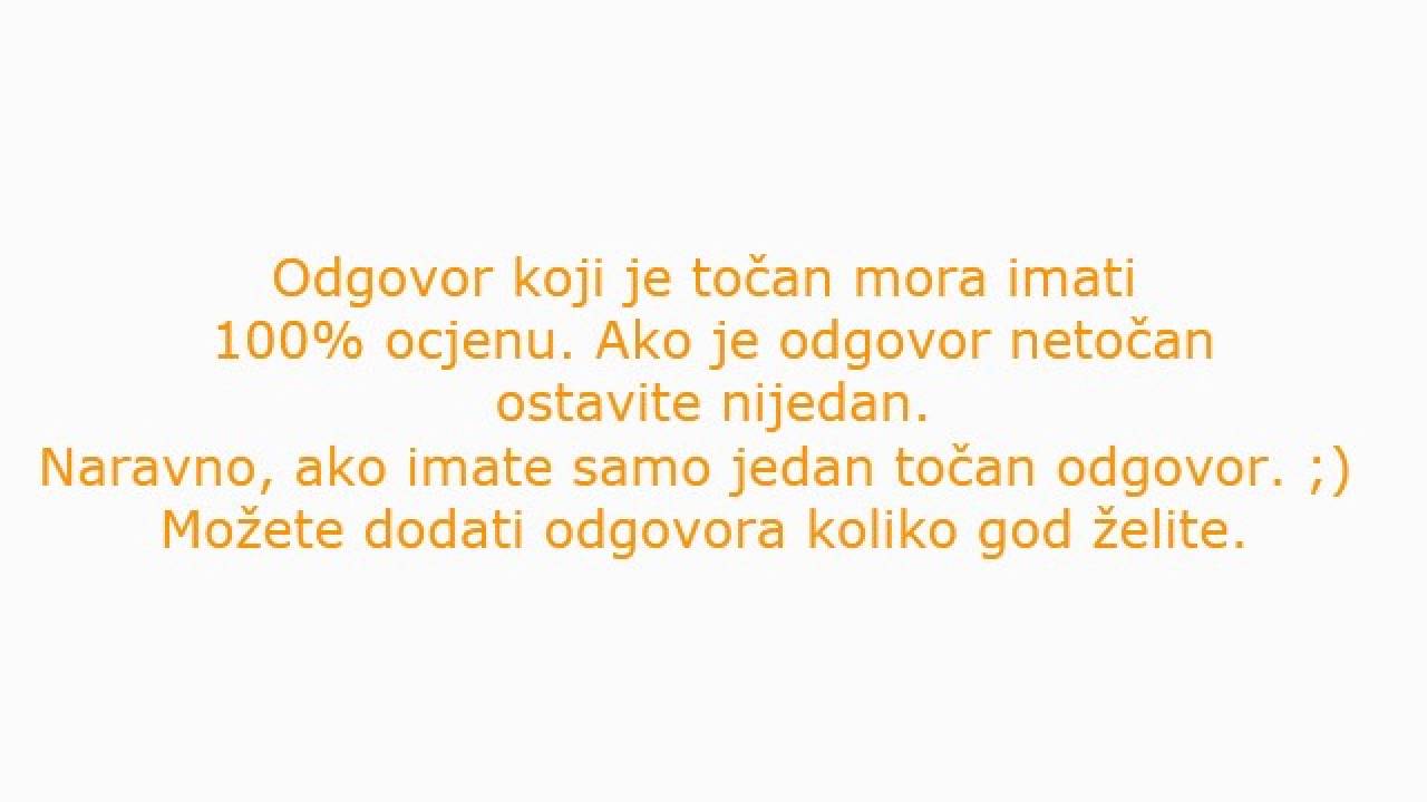 Kako napraviti pitanje - YouTube