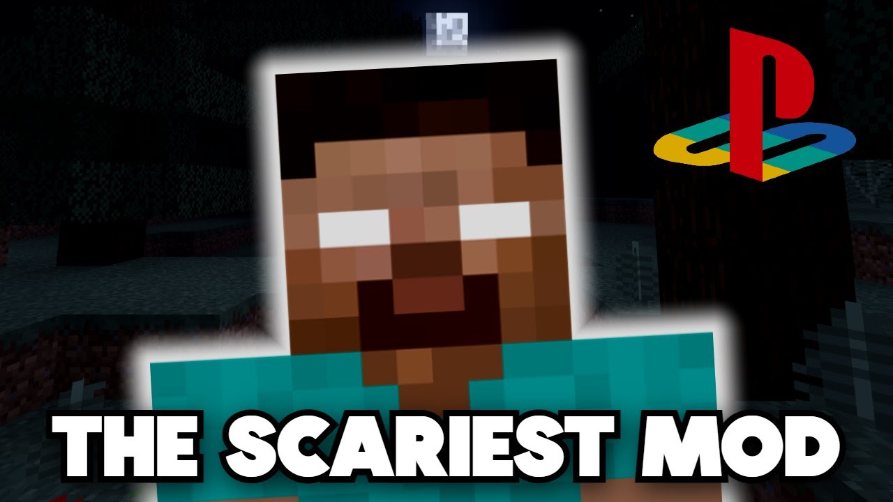 This Mod Was So Scary I Closed Out The Game... | Minecraft PS1 Edition ...