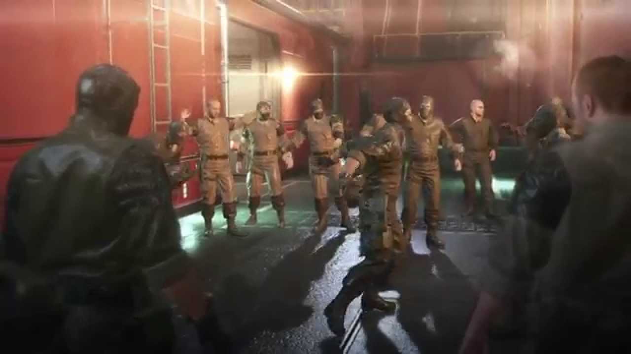 MGSV Mother Base Fight Scene - YouTube