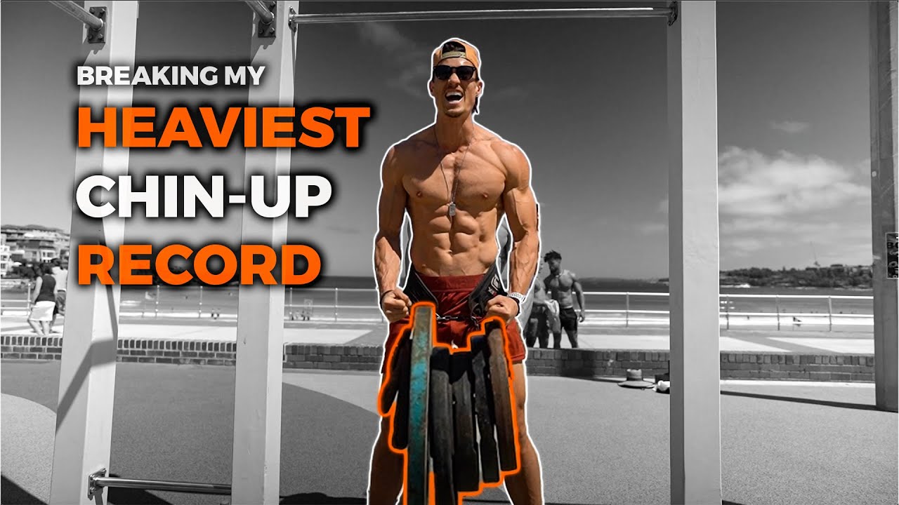My Heaviest Chin Up Record - Weighted Calisthenics In Bondi Beach - YouTube