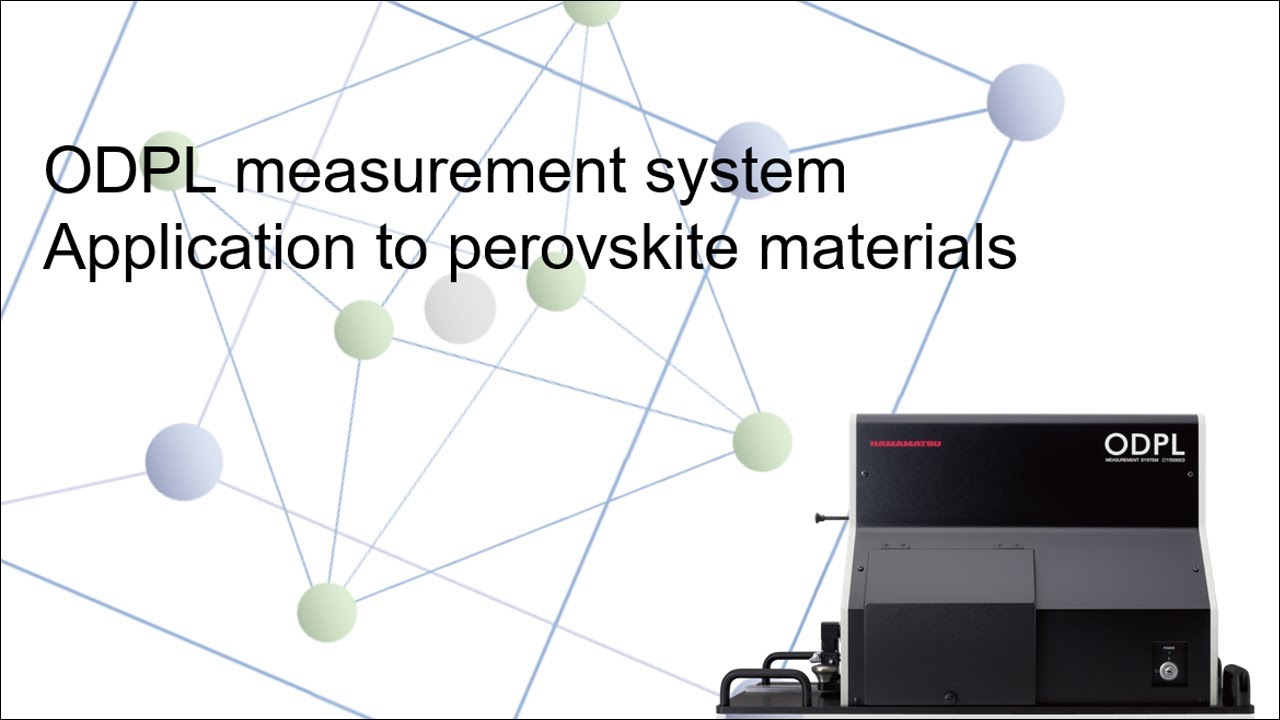 ODPL measurement system. Application to perovskite materials. - YouTube