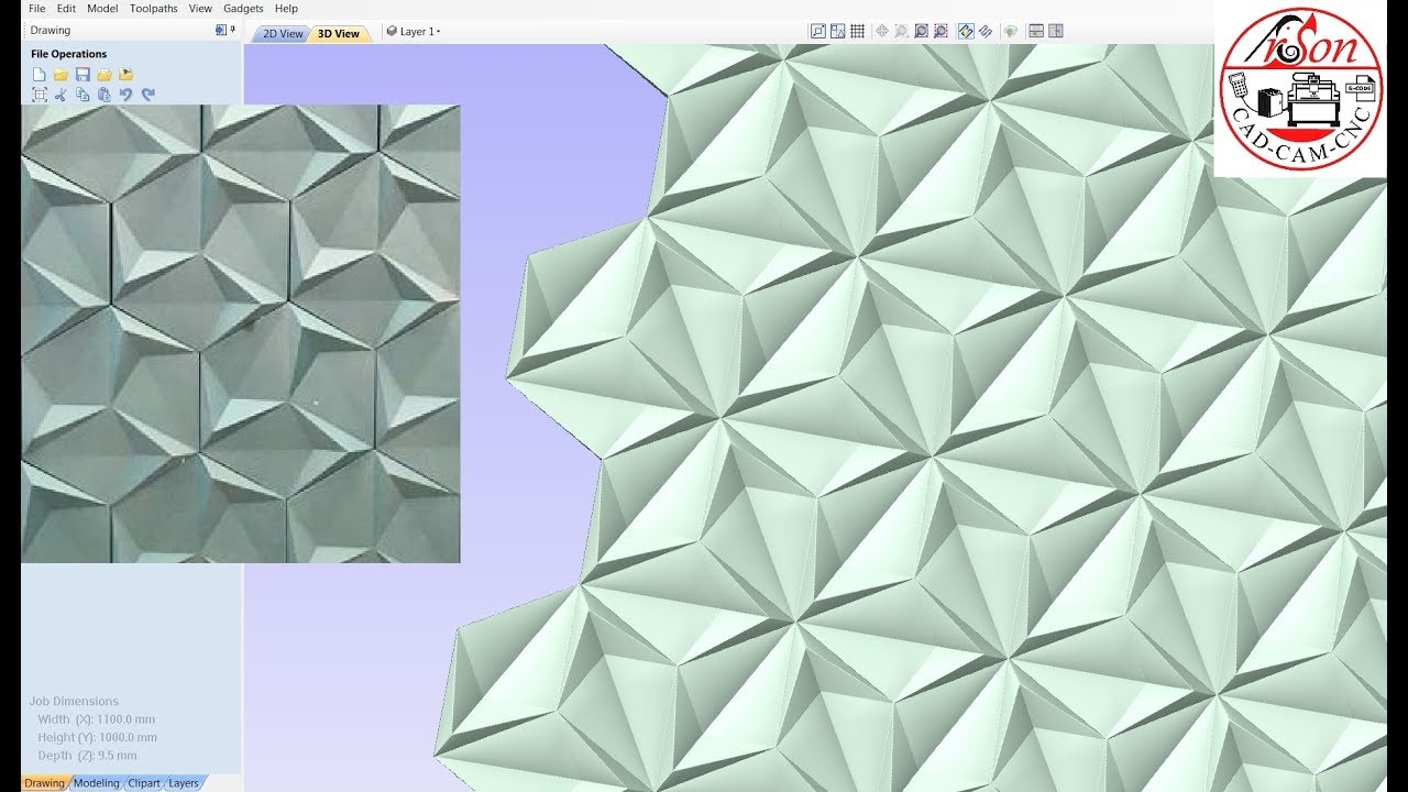 #Vectric #Aspire #Texture Tutorial-14 #3D #Wall #Tile #Decorative # ...