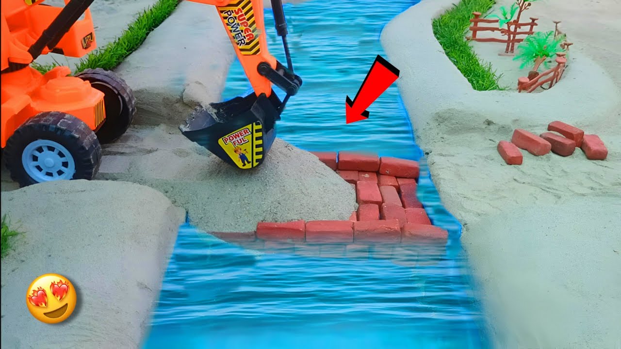 diy mini bridge making with bricks science project | diy tractor ...