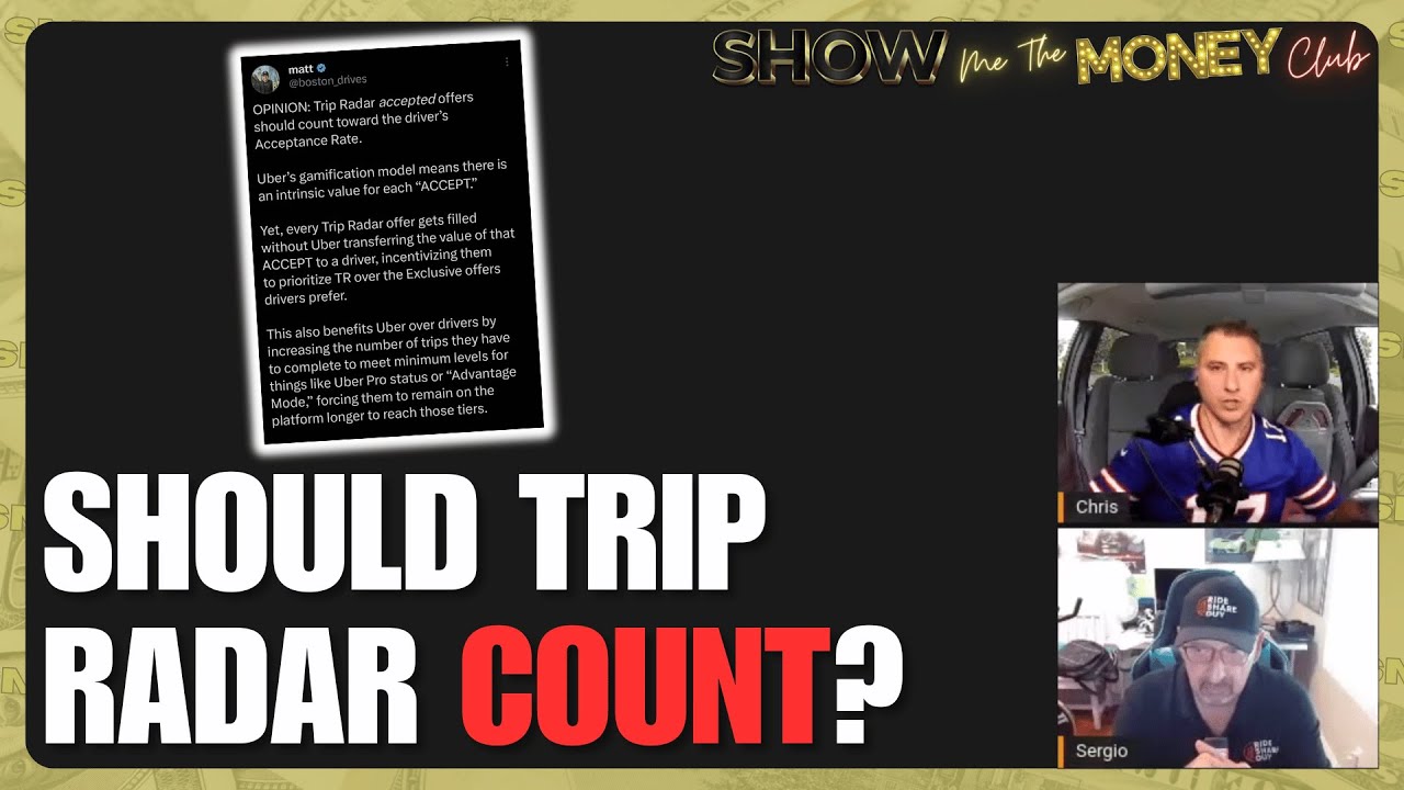 Should Uber Count Trip Radar Accepts Toward Acceptance Rate? - YouTube