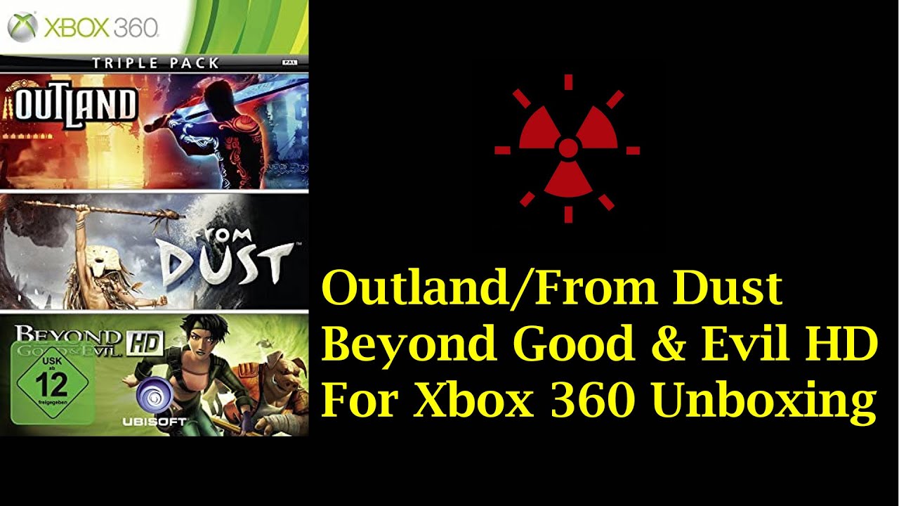 Outland/From dust/beyond good and evil hd xbox 360 unboxing - YouTube
