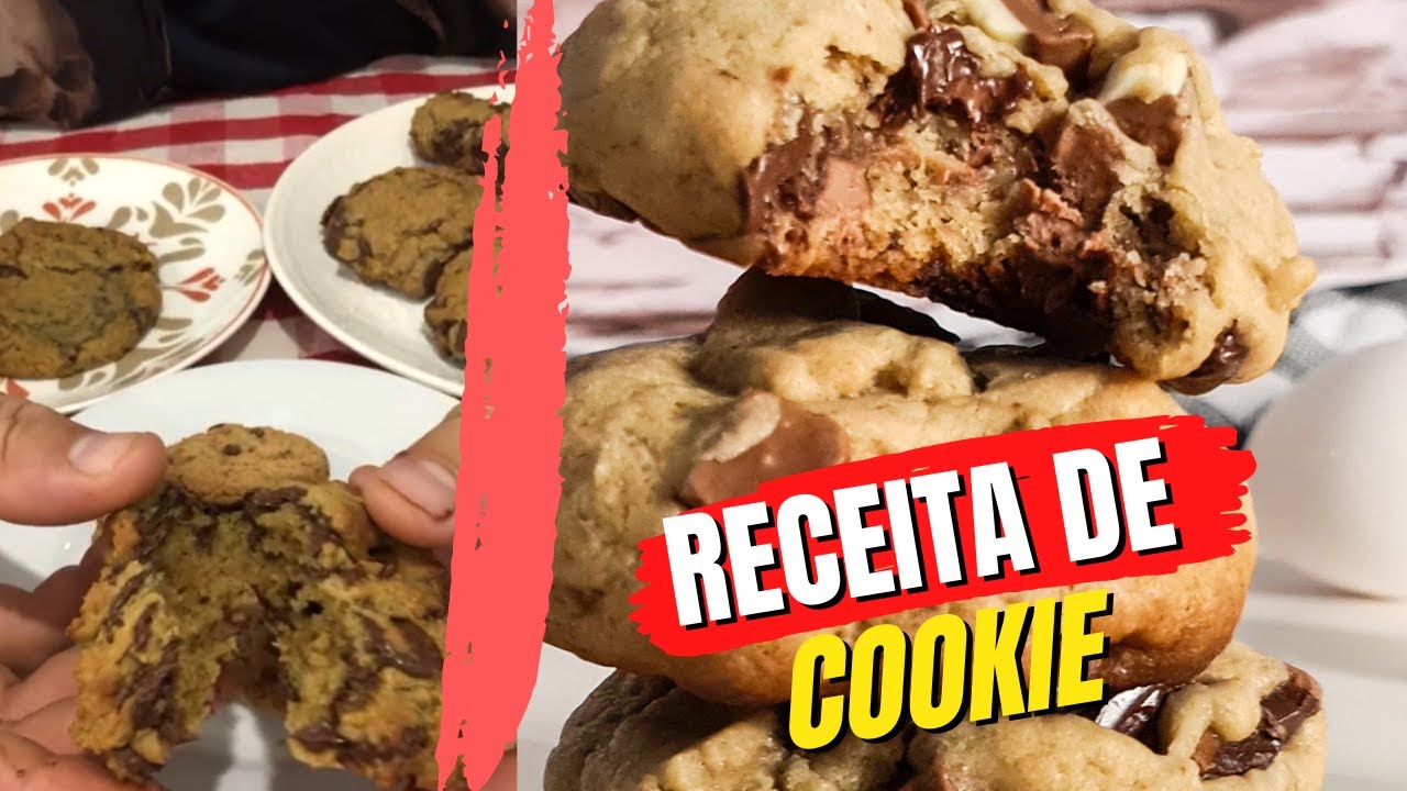 RECEITA FÁCIL DE COOKIE DE CHOCOLATE - YouTube
