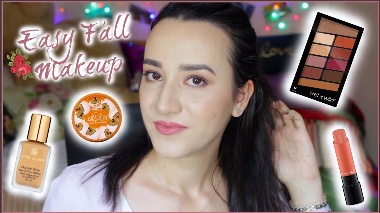 ENG: Easy and Simple Fall Makeup Look | Wet n Wild, Estee Lauder, Mac, Coty Airspun - YouTube