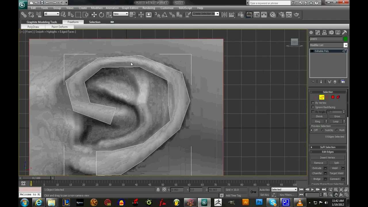 Modeling an ear in Max 1 - YouTube