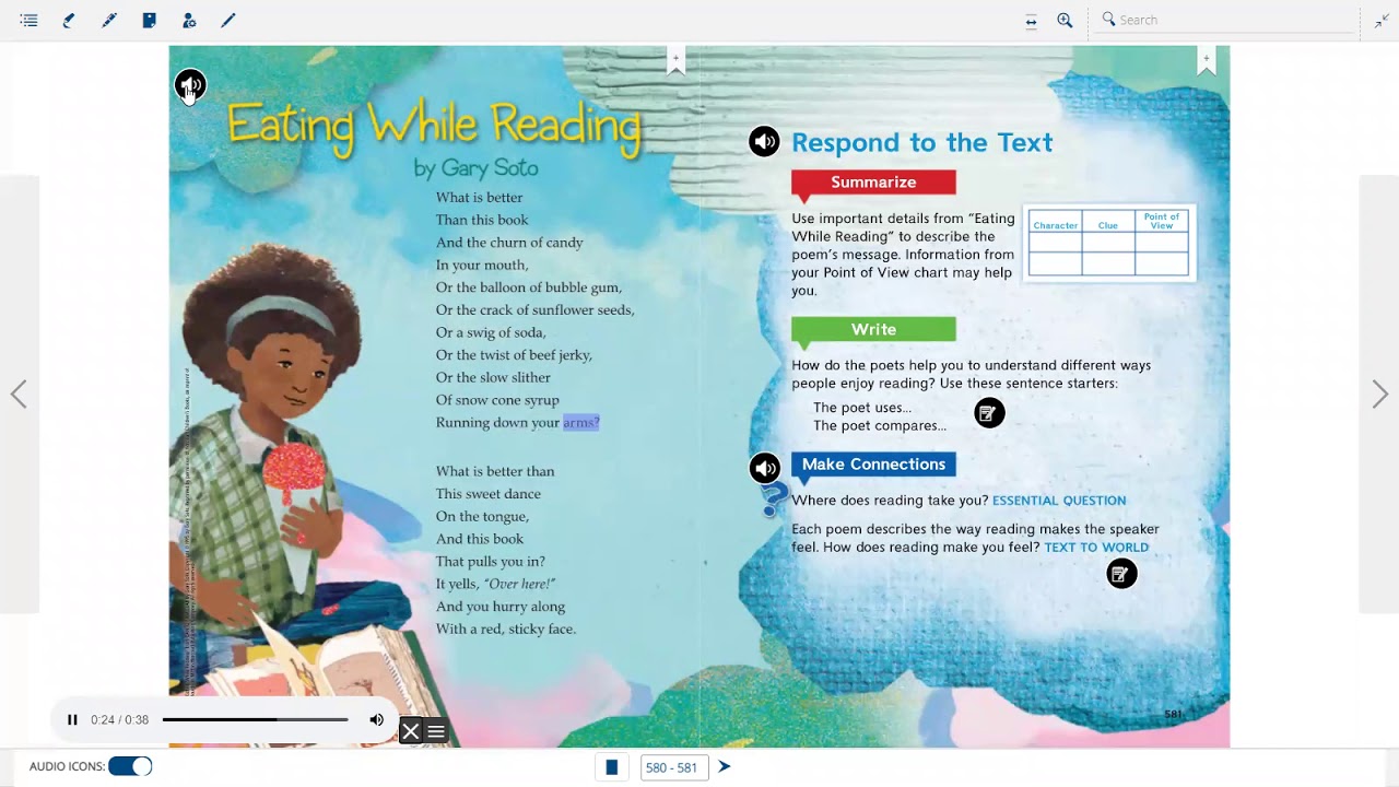 Eating While Reading by Gary Soto - YouTube