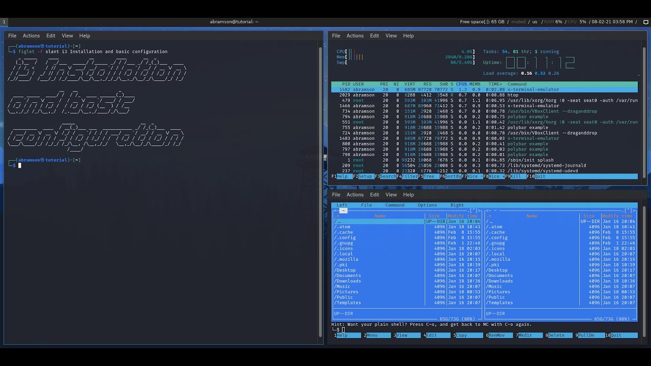 Красивый i3 как у меня | установка и базовая конфигурация - YouTube