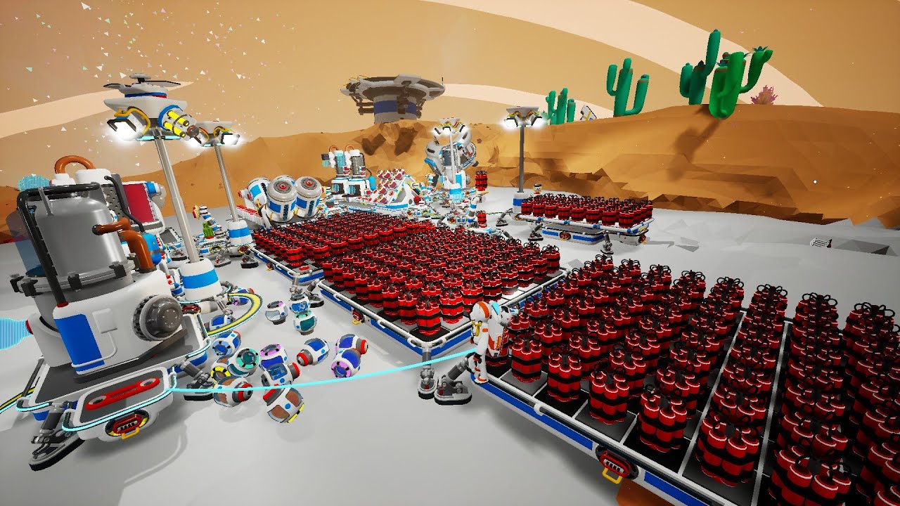 Astroneer dynamite factory (dirt to dynamite) - YouTube