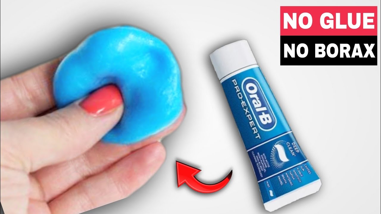 DIY 1 INGREDIENT TOOTHPASTE SLIME 😱| How to make no GLUE NO BORAX ...