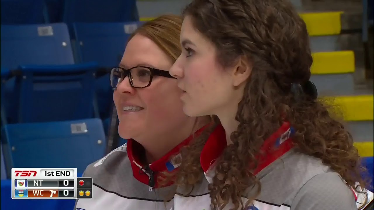 2019 Scotties Tournament of Hearts - Galusha (NWT) vs. Scheidegger (WC ...
