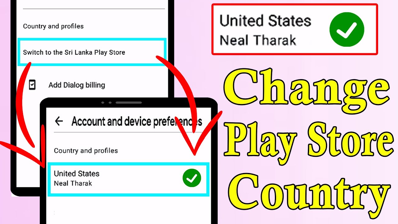 How to change country in google play store 2021 || Playstore country ...