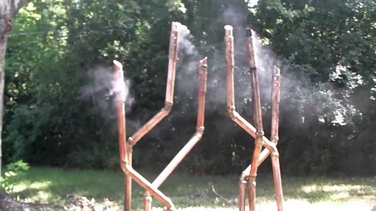 Steampunk Steam Stacks (smoking steam Pipes) - YouTube