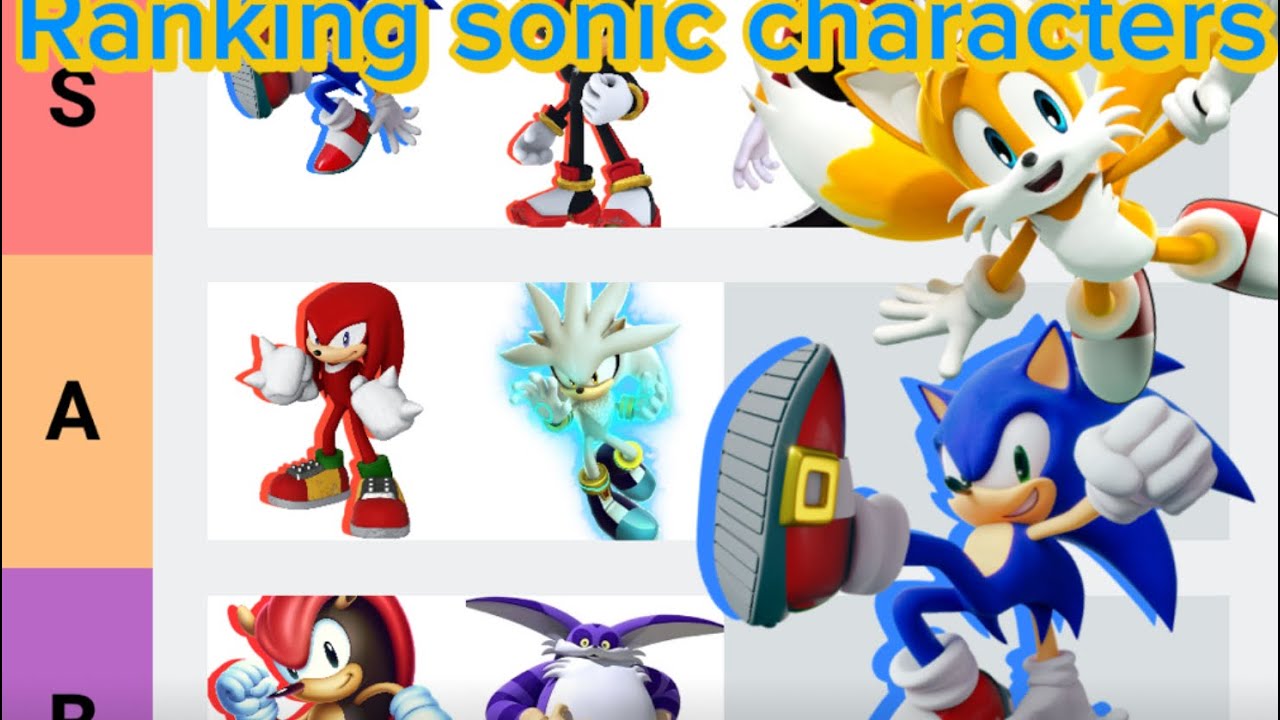 Ranking sonic the hedgehog characters - YouTube