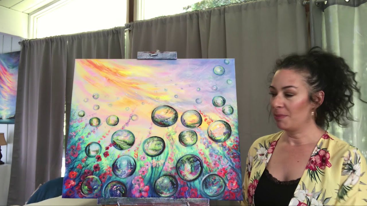 Acrylic Painting Tutorial/ landscape Step By Step - YouTube