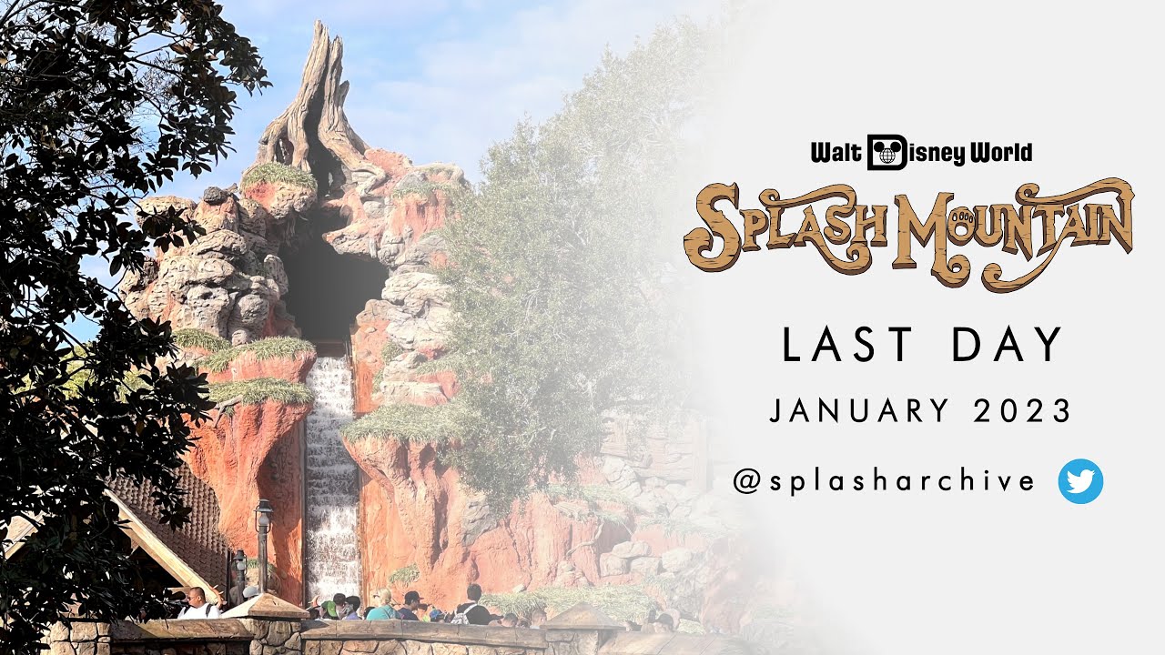 Walt Disney World Splash Mountain Final Night POV [4K 60 FPS] 2023 ...