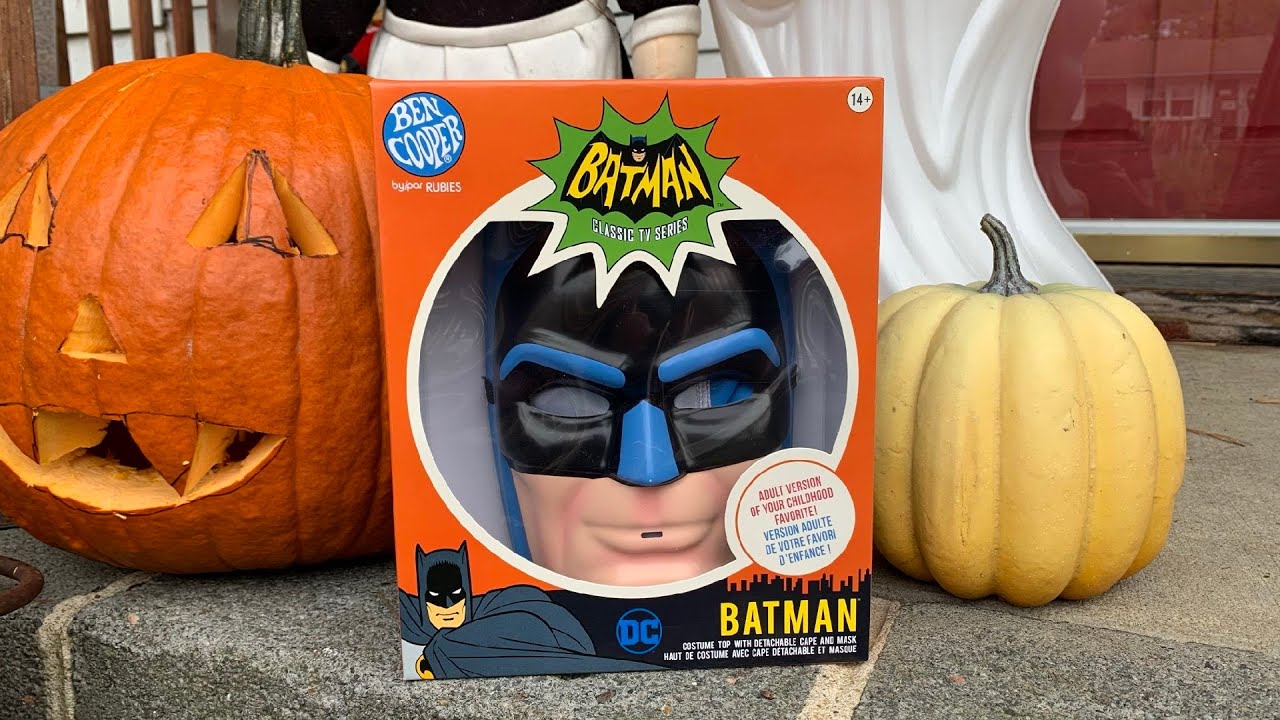 Retro Ben Cooper Batman Mask and Costume review - YouTube