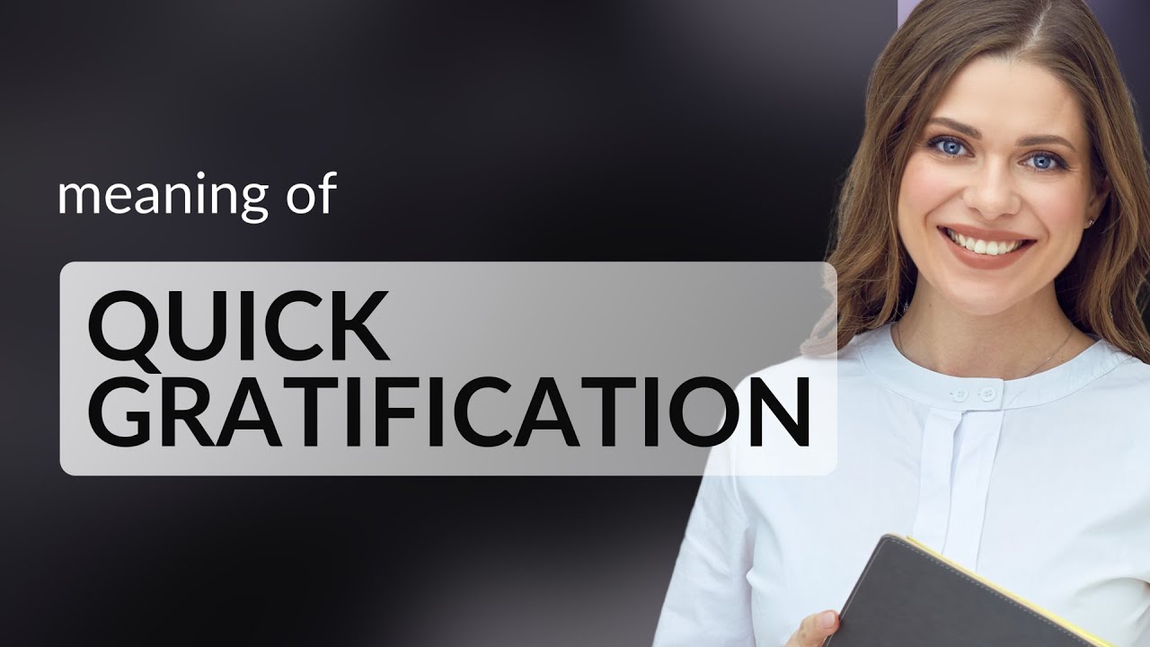 The Pursuit of Instant Pleasure: Understanding Quick Gratification - YouTube