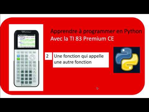 TI 83 Ed Python 2: créer une fonction informatique qui appelle une ...