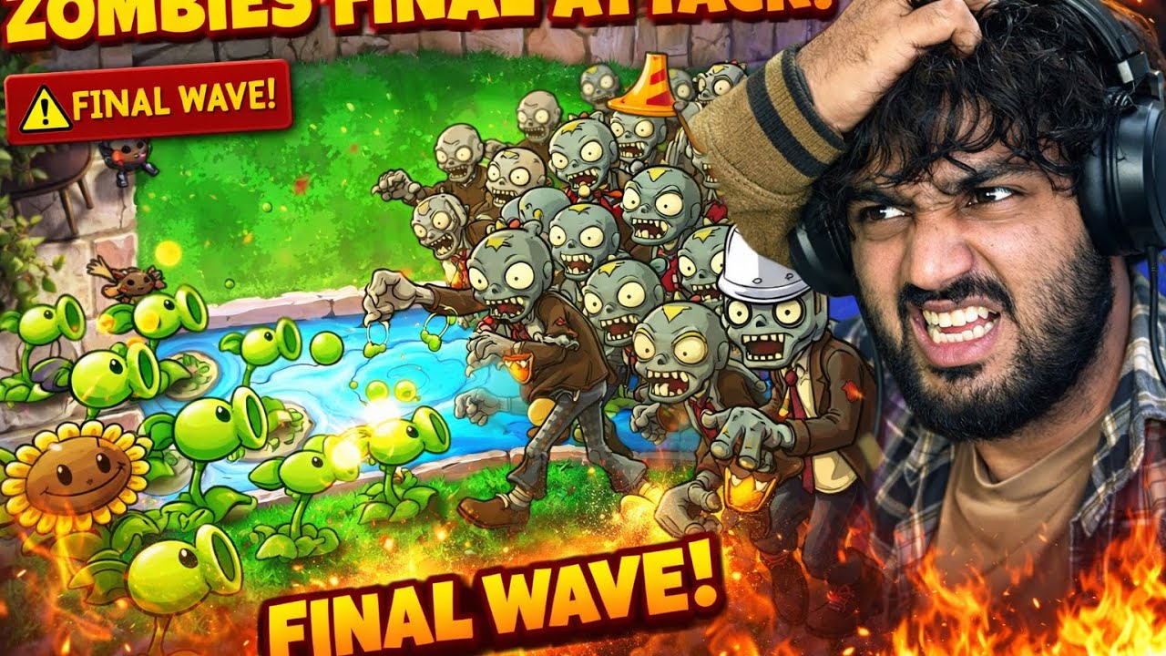 Zombies Final Attack 😱 | Plants vs Zombies Last Wave Gameplay | Sabx ...
