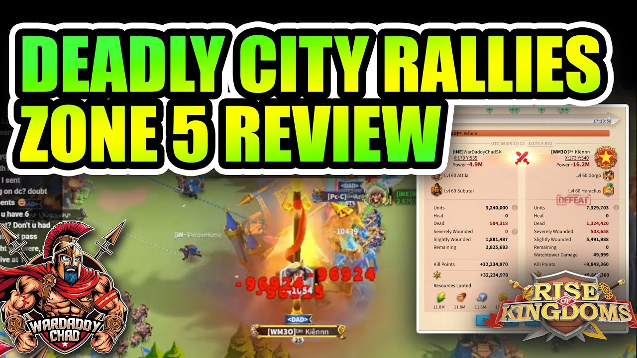 Massive City Rallies: Zone 5 Review - Rise of Kingdoms - YouTube