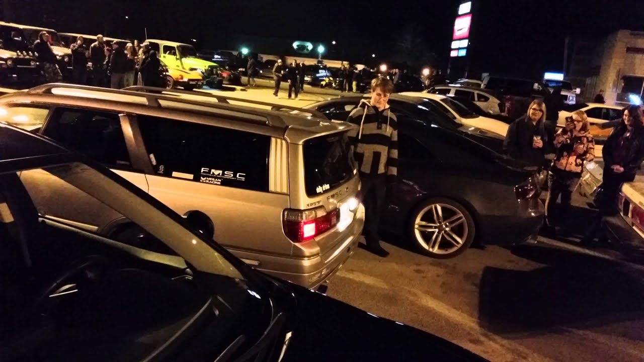 Car meet part 3 * nissan stagea * flames ! - YouTube