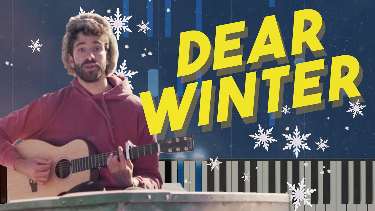 AJR - Dear Winter | Instrumental Piano Cover (With Lyrics) - YouTube