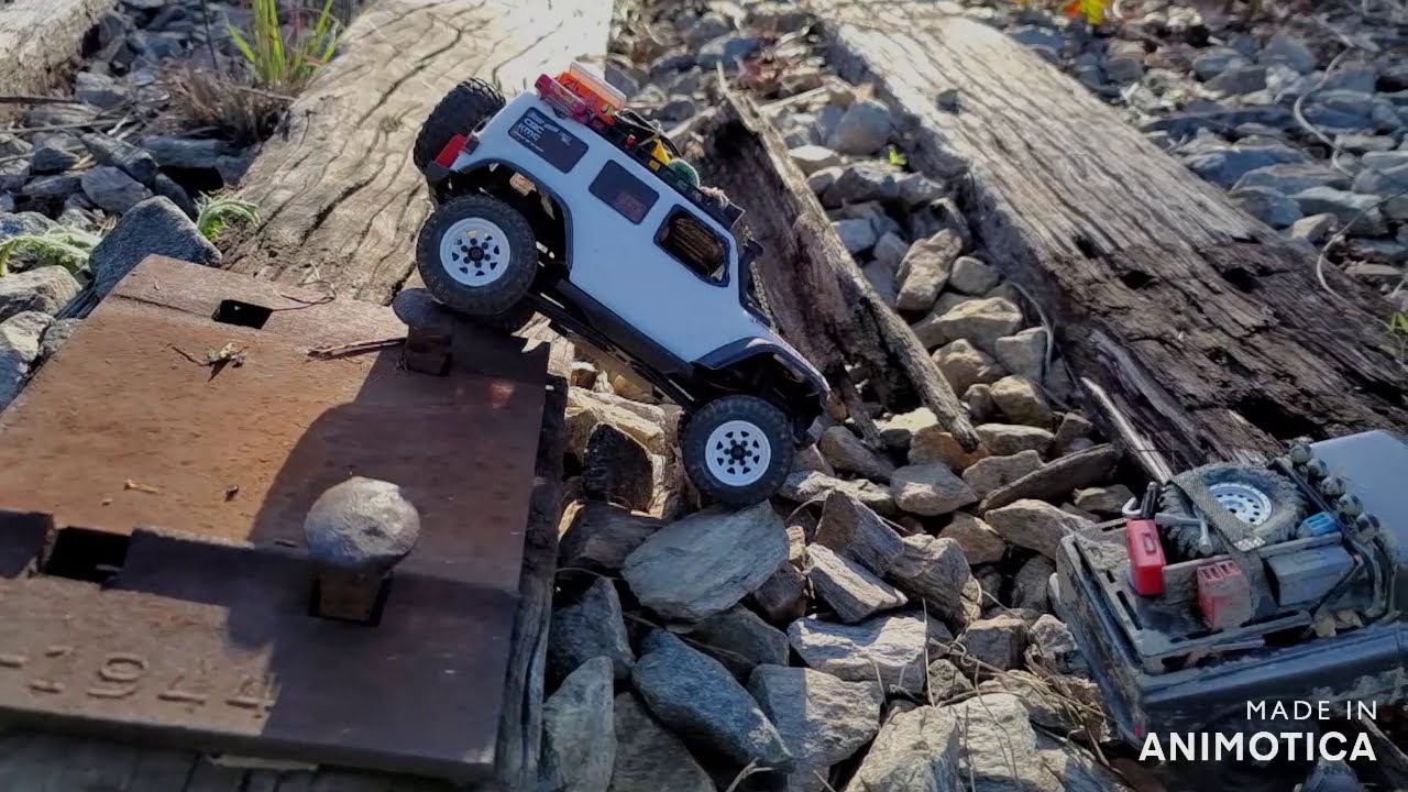 Axial scx24 Railroad ramp! - YouTube