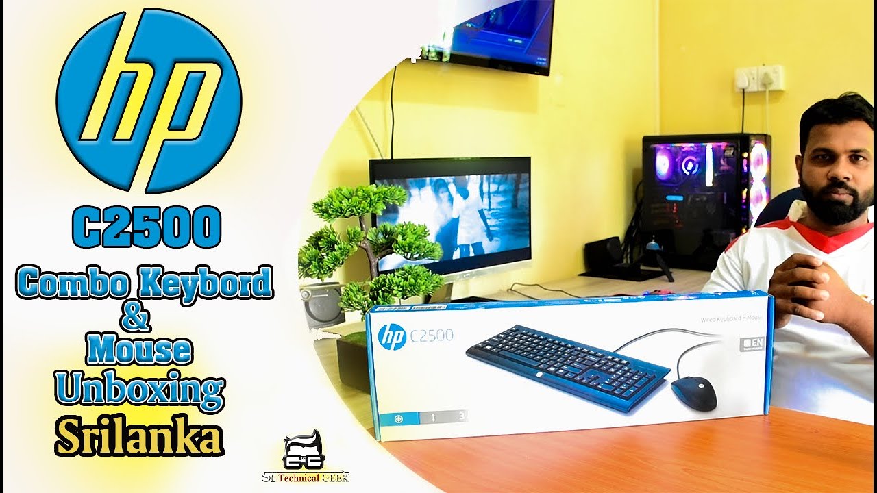 HP C2500 Keyboard and Mouse Unboxing & Review | Srilanka - YouTube
