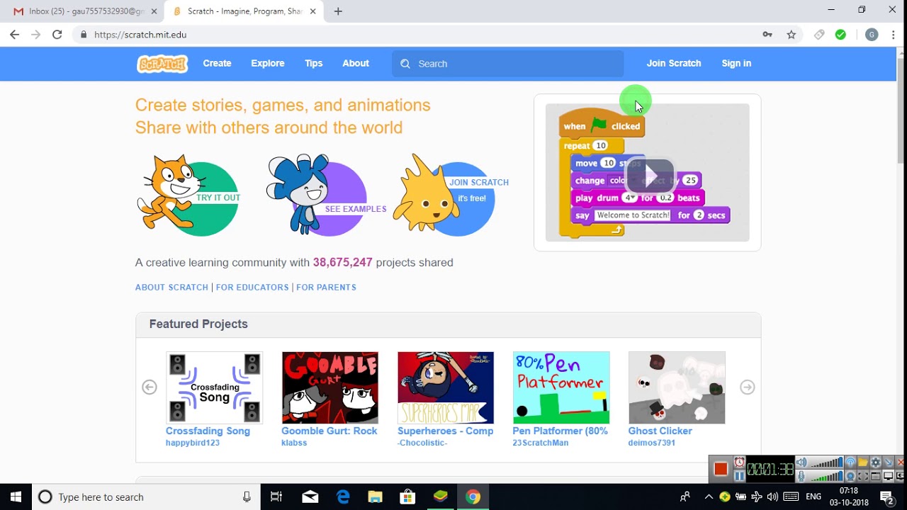 trying-: scratch 3.0 beta version latest version 2018 - YouTube