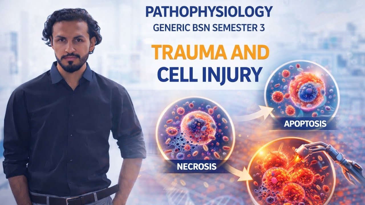 Trauma & Cell injury | Pathophysiology | Explained by Tutor Hanif khan ...