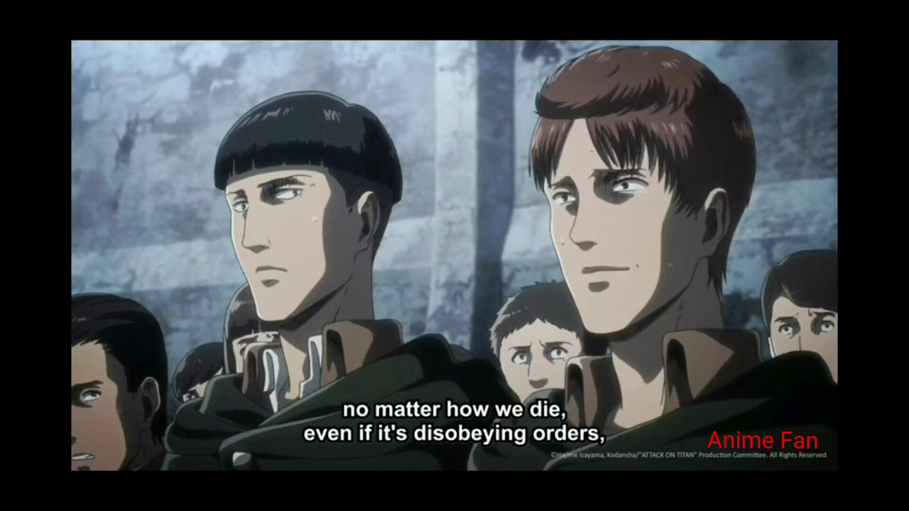 Erwin Smith's last speech and his death - YouTube