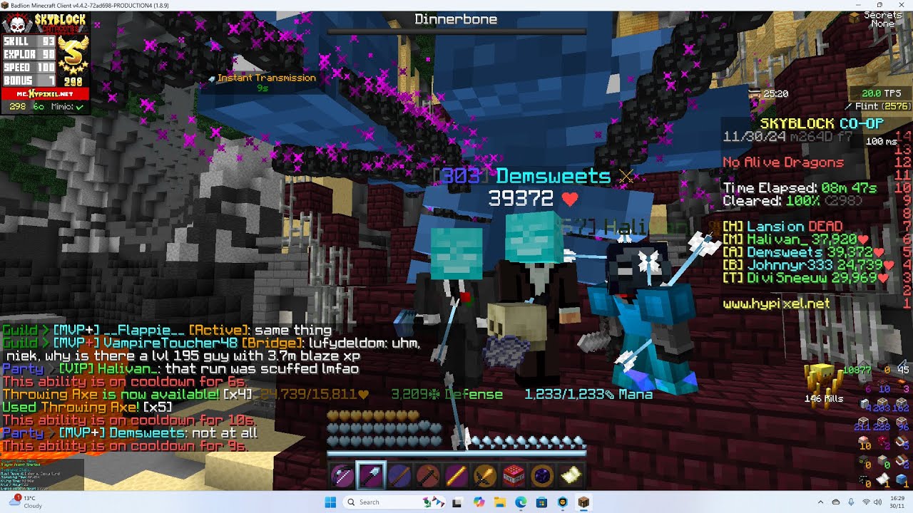 M7 gaming - hypixel skyblock - heal - YouTube