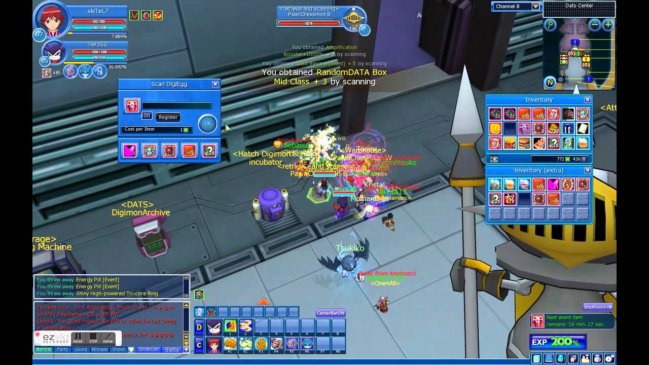 Digimon Master Online 200 Easter gifts box opening - YouTube