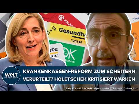 KRANKENKASSEN-REFORM: Scharfe Kritik an Warkens Plänen! Holetschek sieht Verbesserungsbedarf