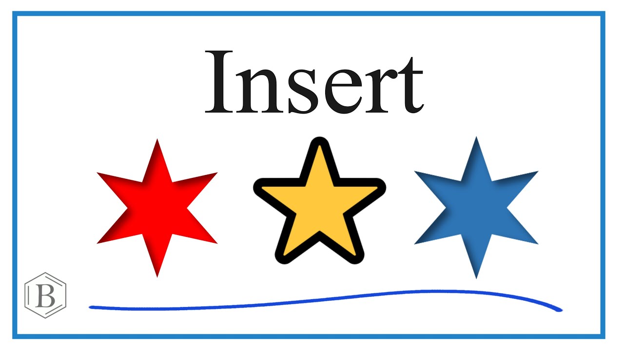 How to Insert a Star in Microsoft Word - YouTube
