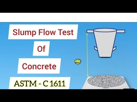 slump flow test kase kare ||#SCC Concrete slump flow test#Slump test ...