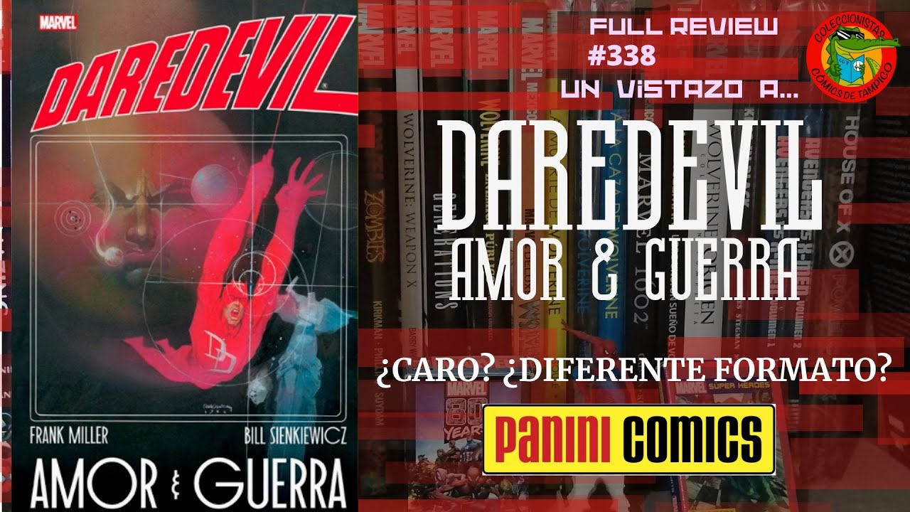 DAREDEVIL LOVE AND WAR ¿Será precio justo? ¿Tamaño modificado? PANINI ...