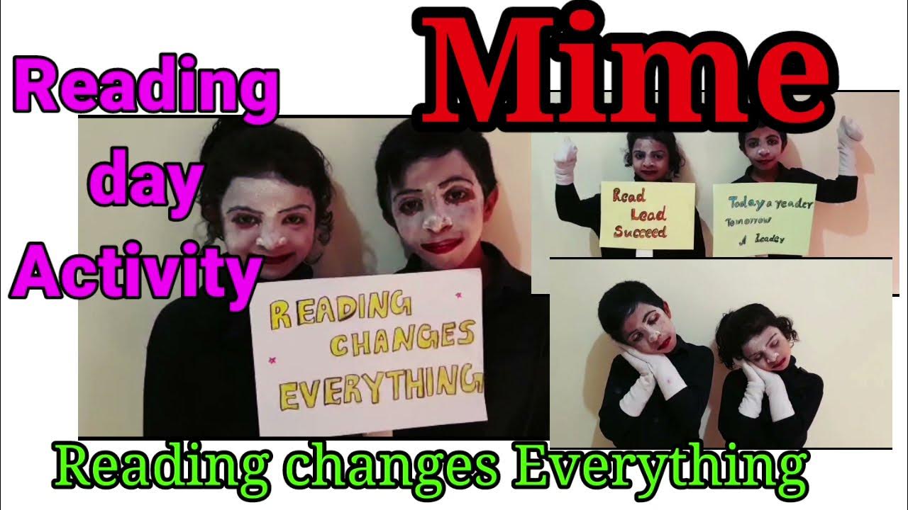 Mime for Kids /Reading day Activity for kids /Best mime Act - YouTube