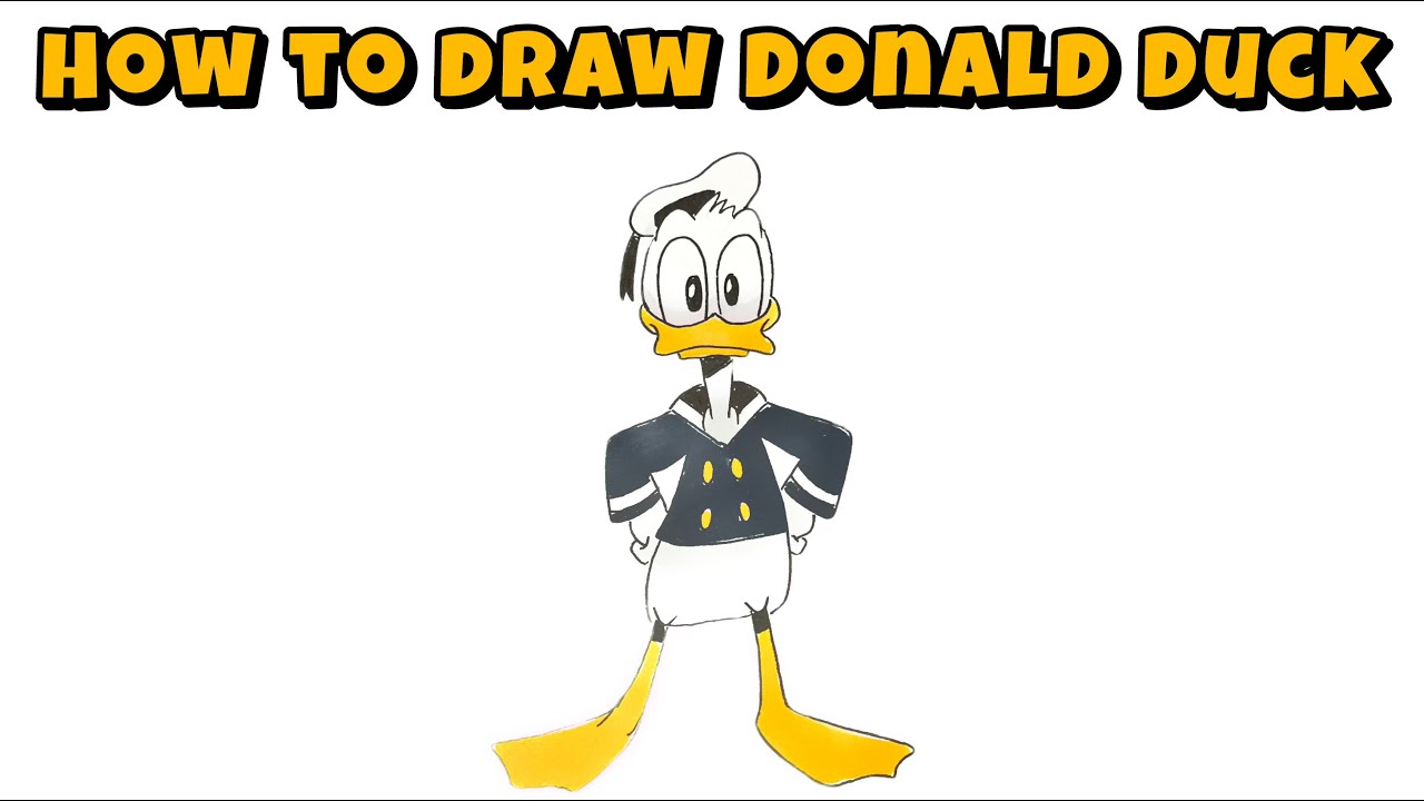 How to Draw Donald Duck in Minutes – Fun and Fast Guided Tutorial for ...